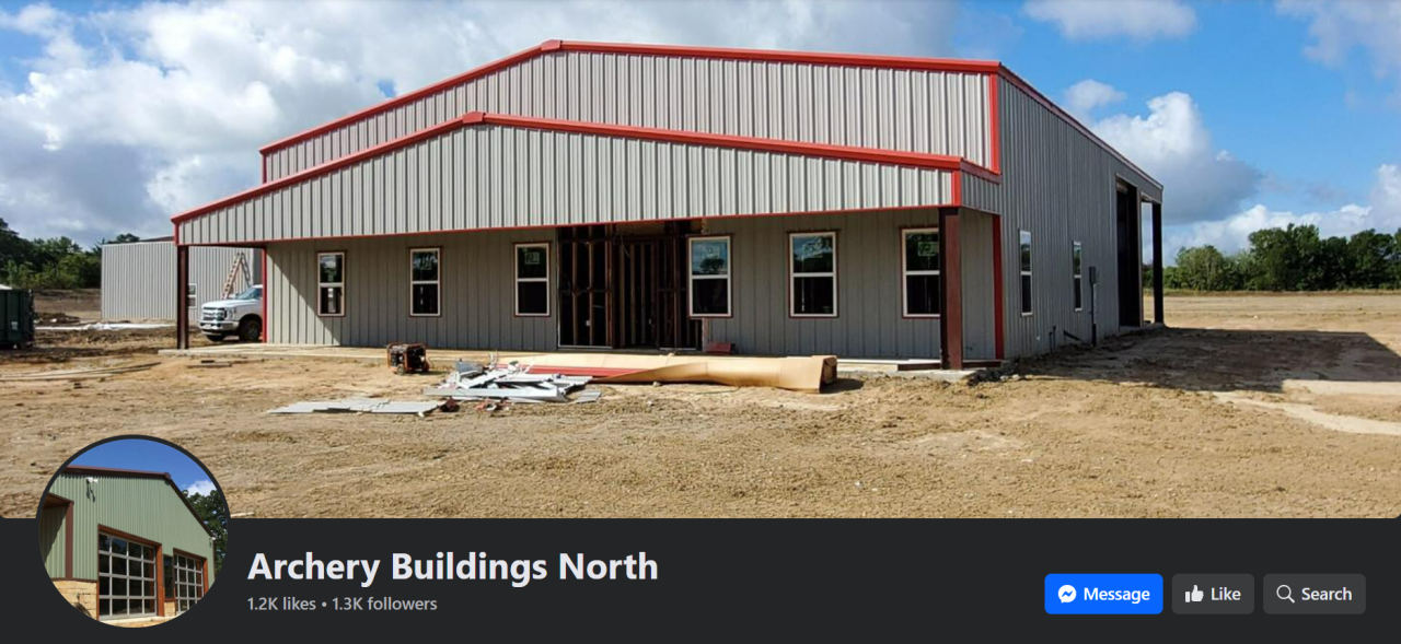 Archery Buildings North - Post and Steel Frame Buildings
